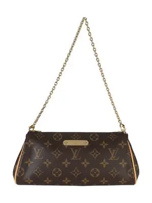 LOUIS VUITTON Monogram Canvas Pochette Eva Shoulder Bag - Brown