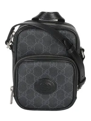 Gucci Gg Supreme Crossbody Bag - Black