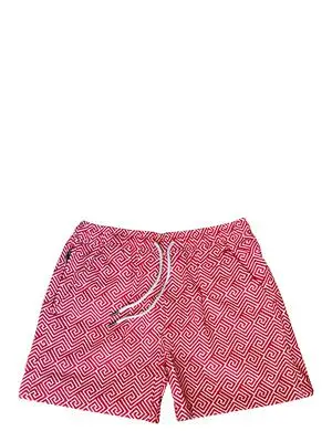 BDXY STUDIO The Frame Fret Swim Shorts - Red