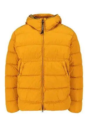 C.P. COMPANY Chrome R Goggle Hooded Padded Jacket - Orange