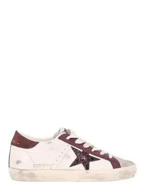 GOLDEN GOOSE Golden Goose "Super-Star LTD" Calfskin Sneakers Cream