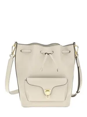 COCCINELLE COCCINELLE Beat Generation Bucket Bag Cream