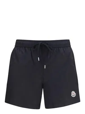 Moncler Moncler Logo Swim Shorts Black