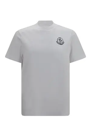 Moncler Logo Patch Cotton Jersey T-shirt - White