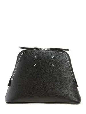 MAISON MARGIELA 5ac Beauty Leather Pouch - Black