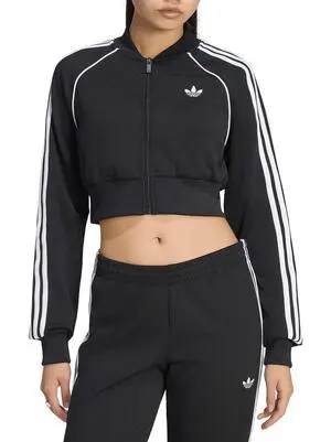 ADIDAS ORIGINALS Sst Cropped Track Jacket - Black/white