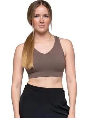 K-Swiss Peak Point Performance Solid Bra - Iron
