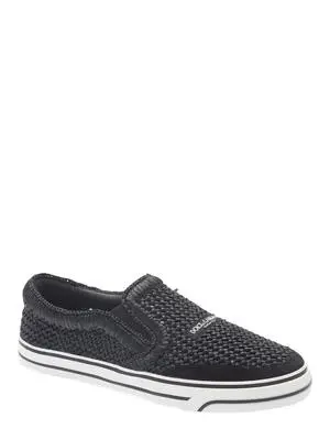 Dolce & Gabbana Raffia Slip-on Sneaker - Nero/nero