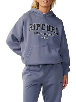 Rip Curl Varsity Sports Hoodie - Blue Grey