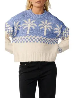 Rip Curl Bossa Crewneck Sweater - Mid Blue