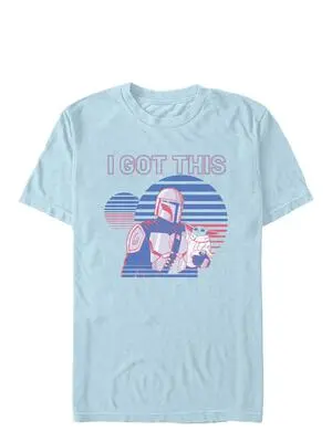 STAR WARS: THE MANDALORIAN Star Wars The Mandalorian I Got This Duo T Shirt - Light Blue