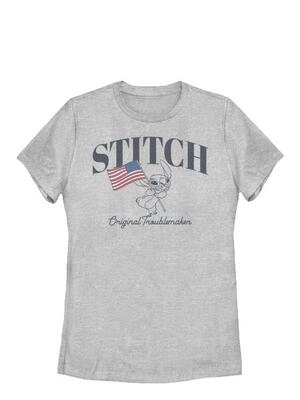 LILO & STITCH Original Troublemaker" Graphic T-shirt - Athletic Heather