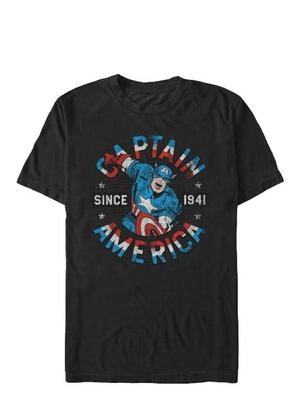 MARVEL Captain Since 1941 Graphic T-shirt - Black