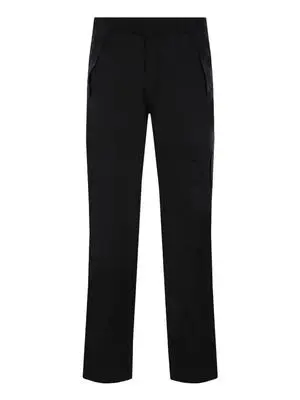C.P. COMPANY Side Logo-plaque Detail Trousers - Black
