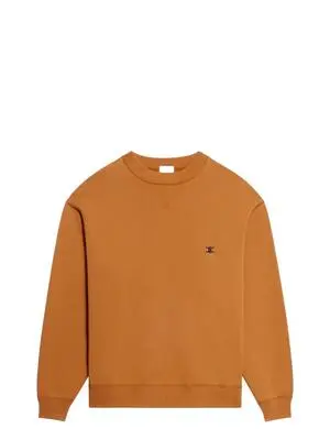 Celine Cotton Fleece Sweatshirt - Brown