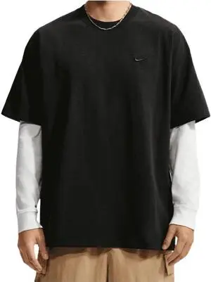 Nike Logo-embroidered T-shirt - Black