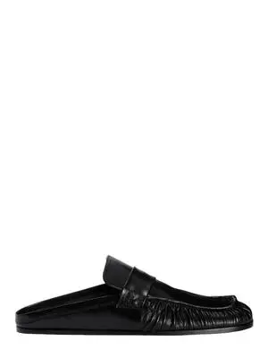 JIL SANDER Jil Sander Squared Toe Nappa Leather Mules