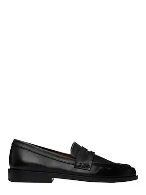 Marsèll Moc Toe Leather Loafers - Black