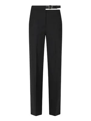 SEMICOUTURE Straight-leg Tailored Trousers - Black