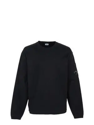 C.P. COMPANY Long Sleeve Crewneck T-shirt - Black