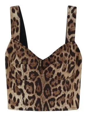 Dolce & Gabbana Dolce & Gabbana Leopard Print Bustier Top No