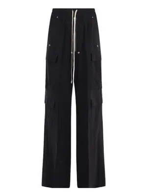 Rick Owens Cargo Pocket Palazzo Pants - Black