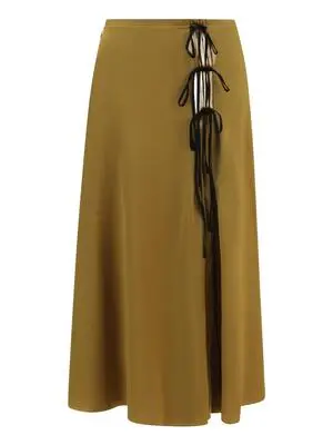 GANNI Ganni Tie String Midi Skirt No