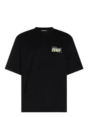 Off-White Arrows-print Cotton T-shirt - Black