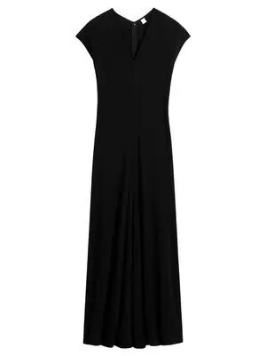 TOTEME V-neck Midi Dress - Black