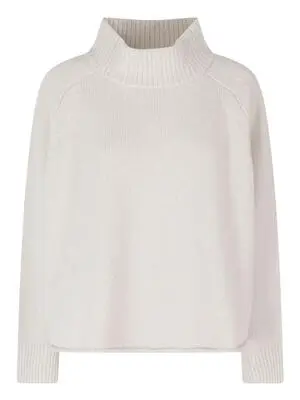 ROBERTO COLLINA Long-sleeve Crop Sweater - Meringa