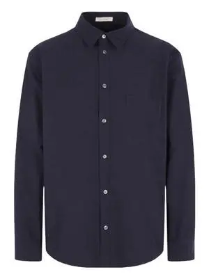 THE ROW Perlo Chest-pocket Button-down Shirt - Navy