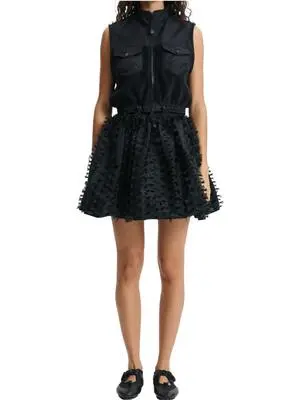 Cecilie Bahnsen Elasticated Waist Skirt - Black