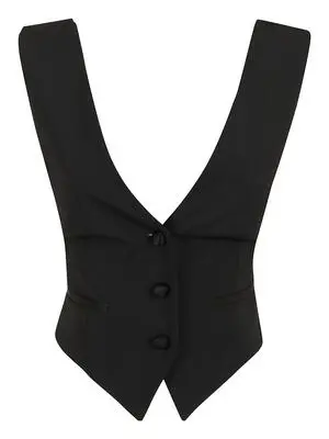 DONDUP V-neck Vest - Black