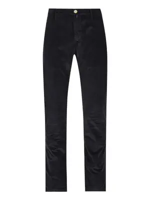Jacob Cohen Straight-leg Corduroy Trousers - Black