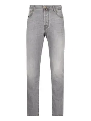 Jacob Cohen Faded Straight-leg Jeans - Gray