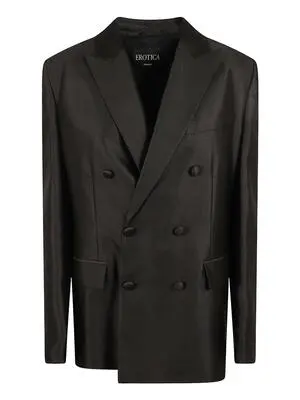 DONDUP Double-breasted Blazer - Black