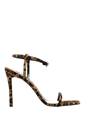 GIANVITO ROSSI Leopard Print High Heel Sandals - Brown