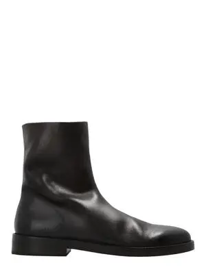 Marsèll Round Toe Zip Up Boots - Brown