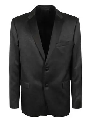 LARDINI Long Sleeved Suit Jacket - Black