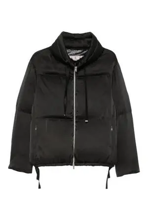 Herno Quilted High-neck Zip-up Jacket - Black