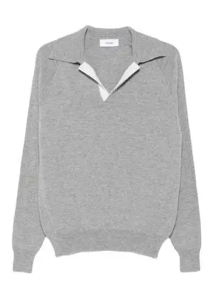LARDINI Long-sleeved Sweater - Gray