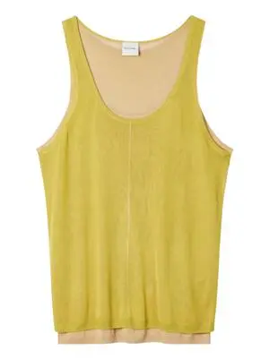 Paul Smith Sleeveless Layered Camisole Top - Green