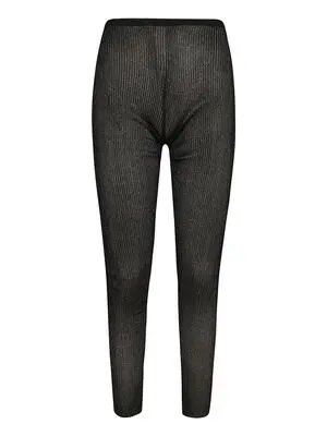 DONDUP Ribbed-knit Leggings - Black