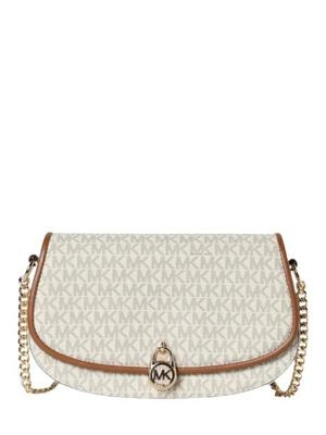 Michael Kors Medium Shoulder Bag With Chain Strap - Vanilla