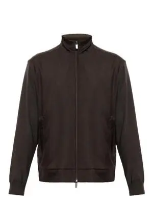 Paul & Shark Zip-up Stand-collar Cardigan - Black