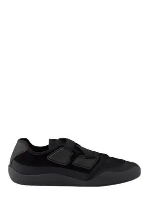 Prada Prada Speedrock Leather And Mesh Fabric Sneakers Black