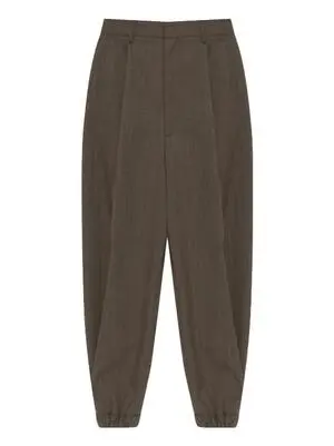 Moschino Pleated Trousers With Belt Loops - Brown