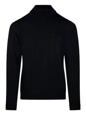 ROBERTO COLLINA Roberto Collina Mock-Neck Long Sleeve Sweater Black