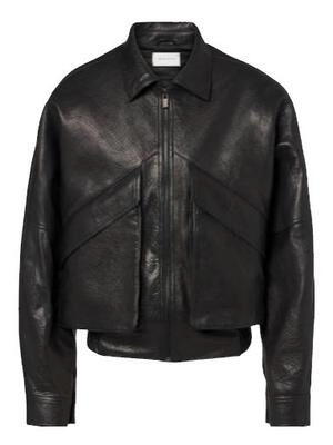 Magda Butrym Leather Blouson Jacket - Black