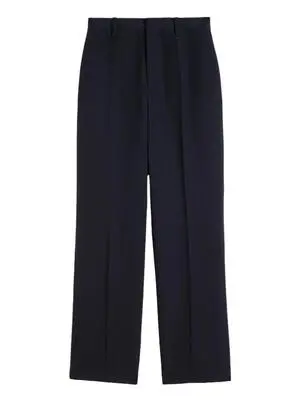 JIL SANDER Wool Gabardine Trousers - Midnight